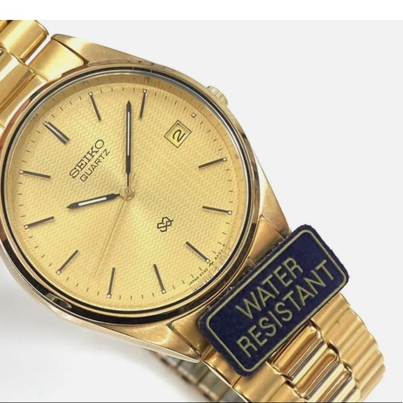 Seiko | Accessories | Vintage Seiko Jubilee S2 Quartz Date Gold Tone Dummy Watch 5y228a8 | Poshmark